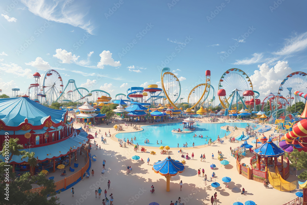 Family Vacation - Amusement Park, Playground, Resort, Kids, Family ...