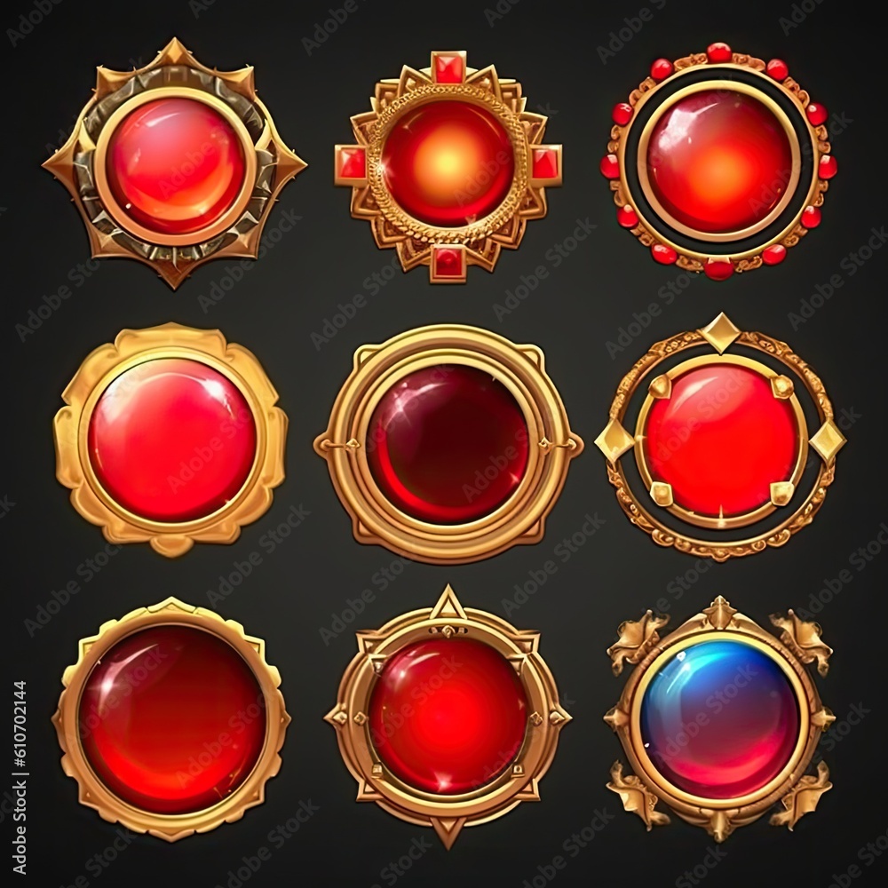 Game ui fantasy frames, rank frames, Ui game borders evolution wooden ...