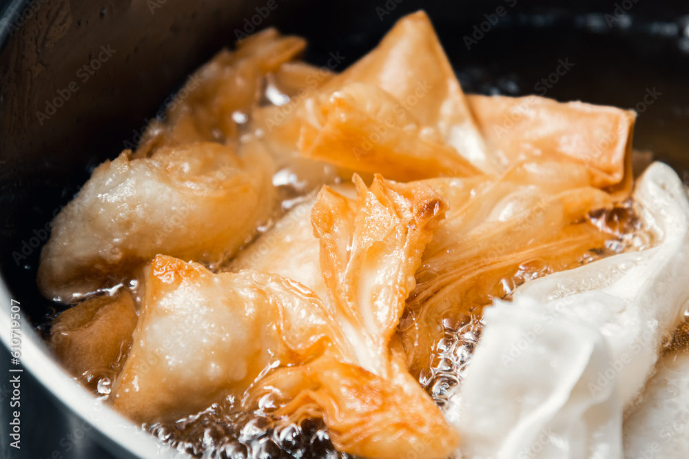 Deliciously Flaky: Step-by-Step Journey of Making Fried Flaky Pastries ...