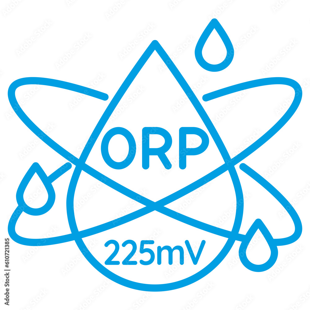 Oxidation Reduction Potential ORP 225 mV calibration icon for measuring ...
