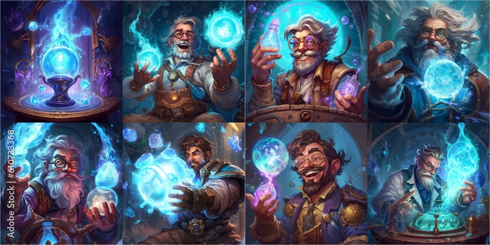 Animation cartoon style with hydrogen as the main character. Hearth ...