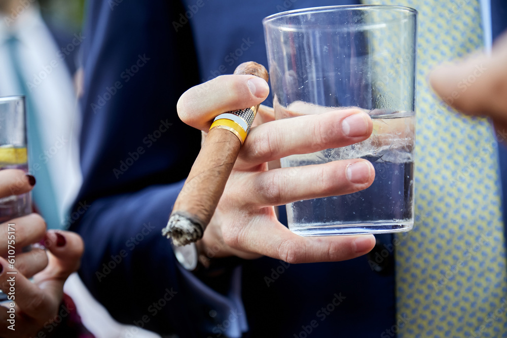 cerveza, refresco, abano, mano, fiesta, celebración, diversión, cuba ...