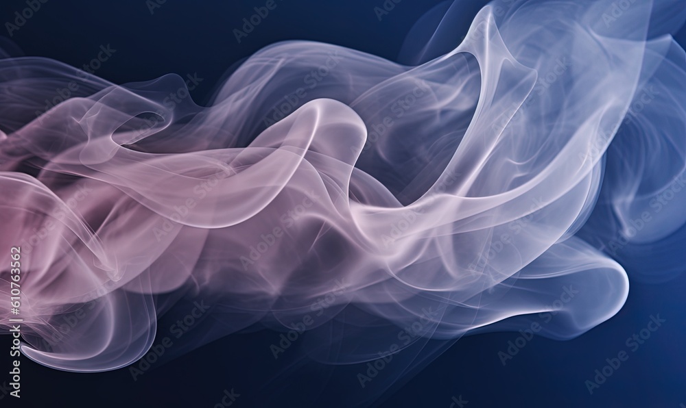 smoke is shown in the air on a blue background with a red and white ...