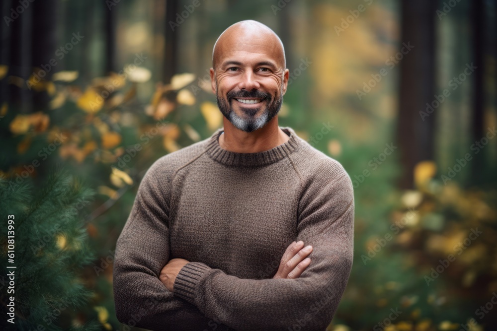 Medium shot portrait photography of a pleased man in his 40s that is ...