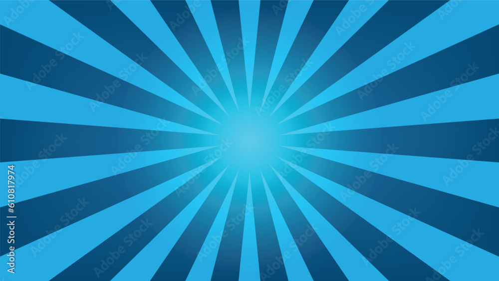 blue sunburst background for graphic design element Stock Vector ...