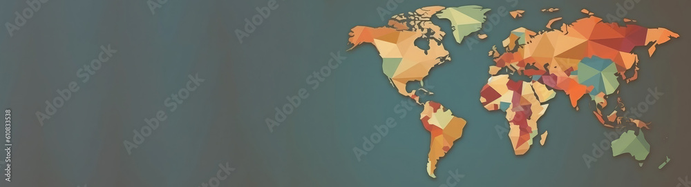 color map of the world . Generative AI Stock Illustration | Adobe Stock