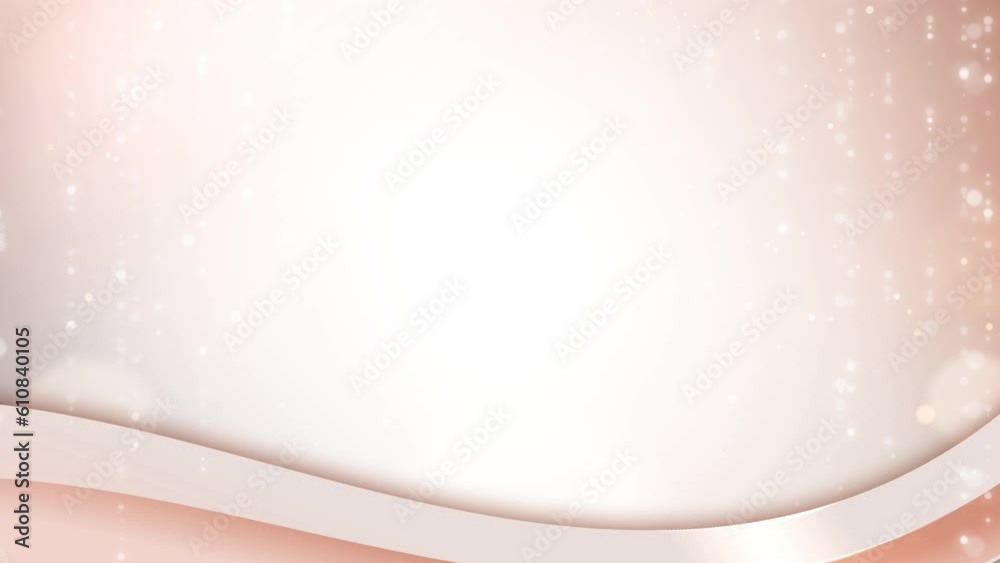 Glittering pink motion effect particles bokeh with text space. abstract ...