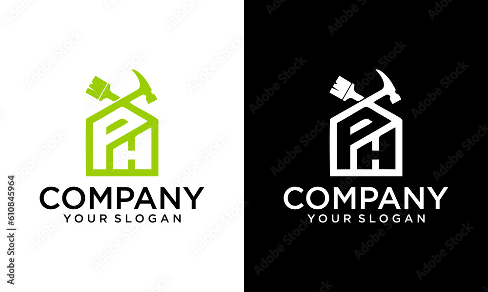 Initial Letter PH Logo Design Vector Template. PH Letter Logo Design PH ...