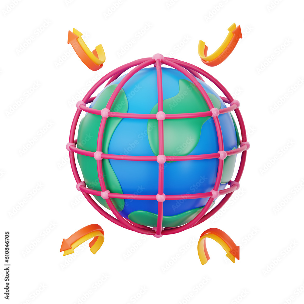 Earthy - 3D Earth Eco Green Globe Ozone Temperature Melting Hot Emoji ...