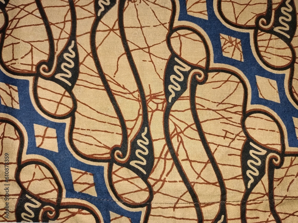 Parang motif batik print is an original Indonesian cultural heritage ...