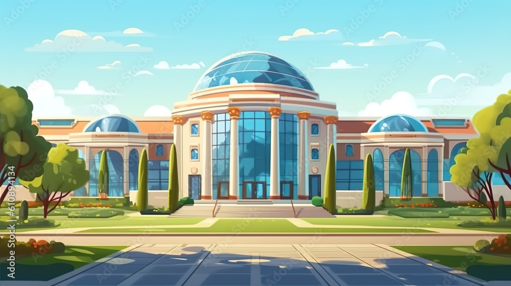 Background museums and art galleries. The vibrant artistry of a modern ...