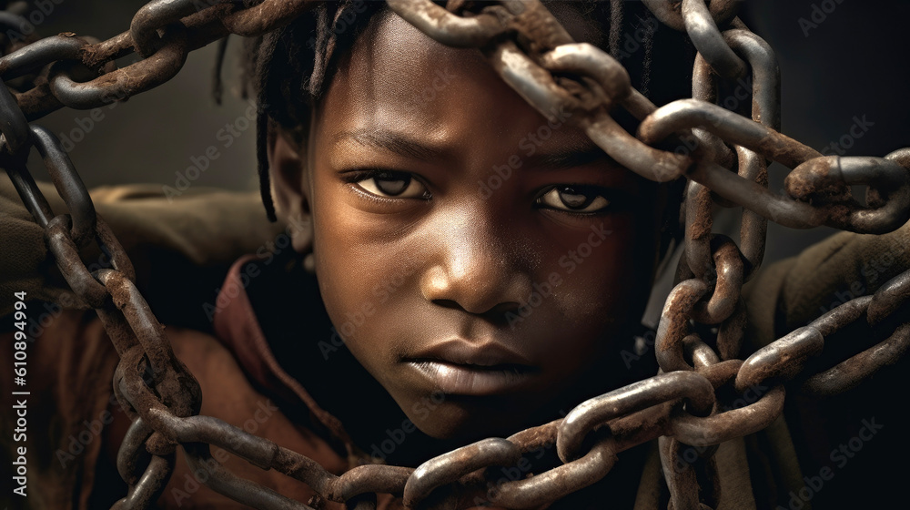 Breaking the Chains. Hidden Realities of Child Labor concept ...