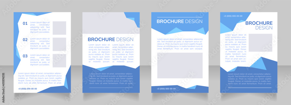 Improving professional qualifications blank brochure layout design ...