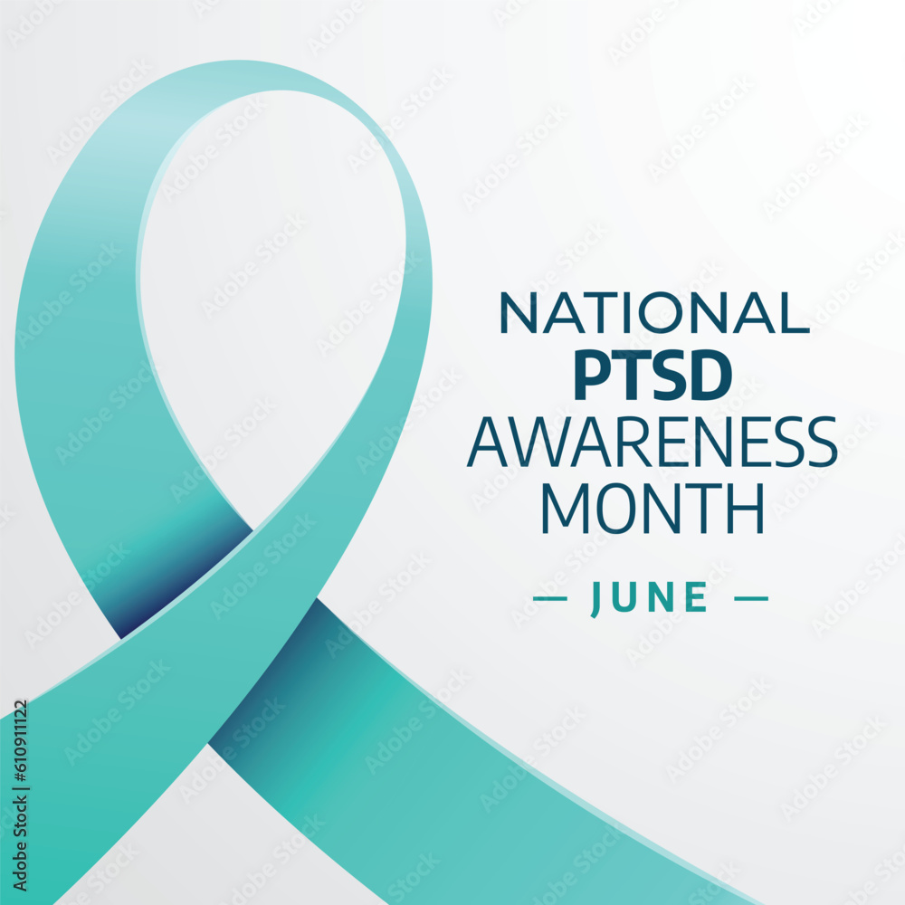 vector graphic of National PTSD Awareness Month good for National PTSD ...