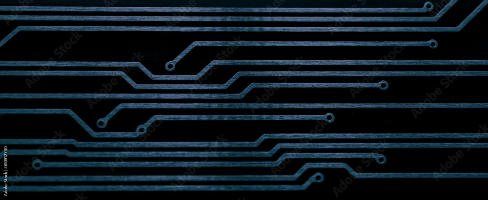 printed circuit. layout of tracks. PCB Stock Photo | Adobe Stock