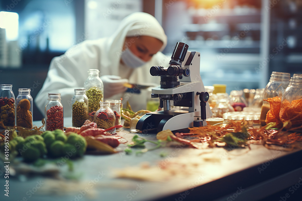 Scientists working in a state-of-the-art laboratory conducting research ...
