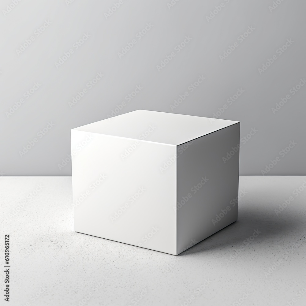 Blank White Box Product Mockup, Blank Mockup for displaying designs ...