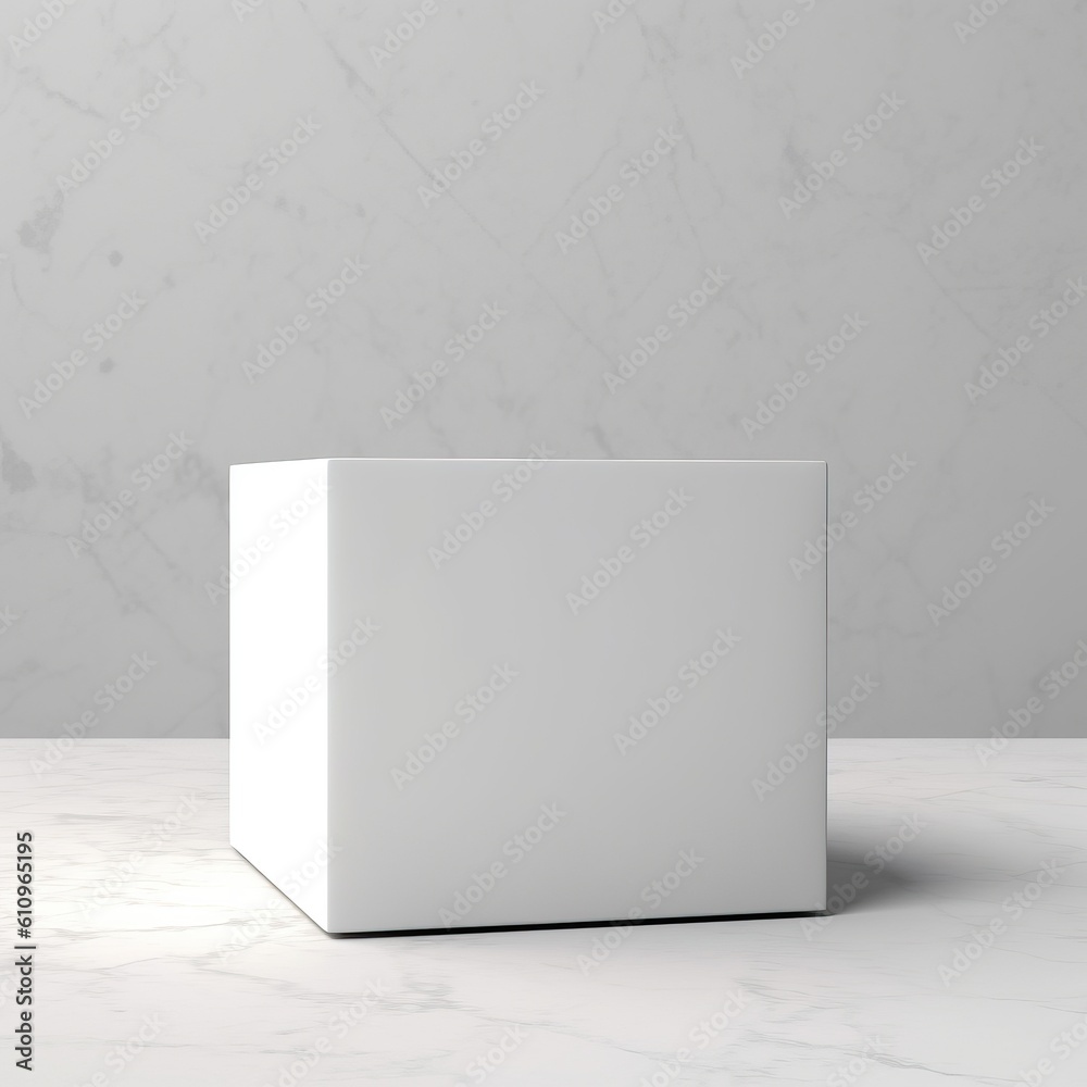 Blank White Box Product Mockup, Blank Mockup for displaying designs ...