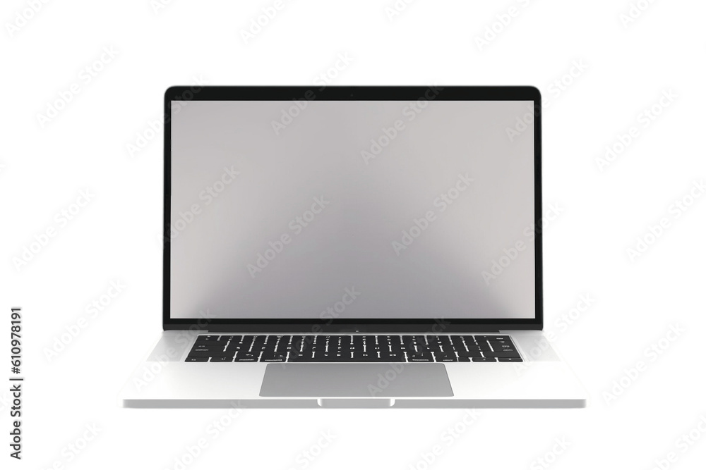 laptop mockup isolated on transparent background. PNG file, cut out ...