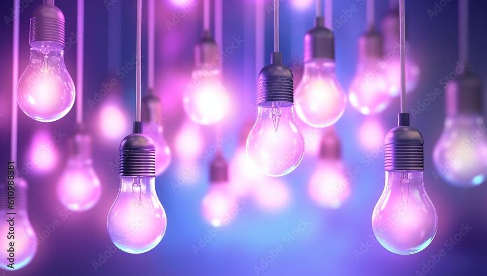 horizontal banner with a border of realistic light garlands. Festive ...