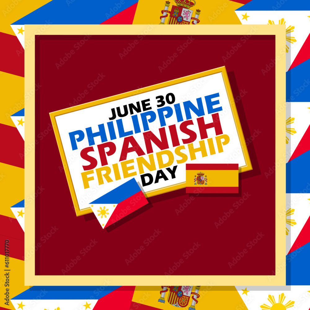 Vetor de A frame board containing bold text with the Philippine and ...