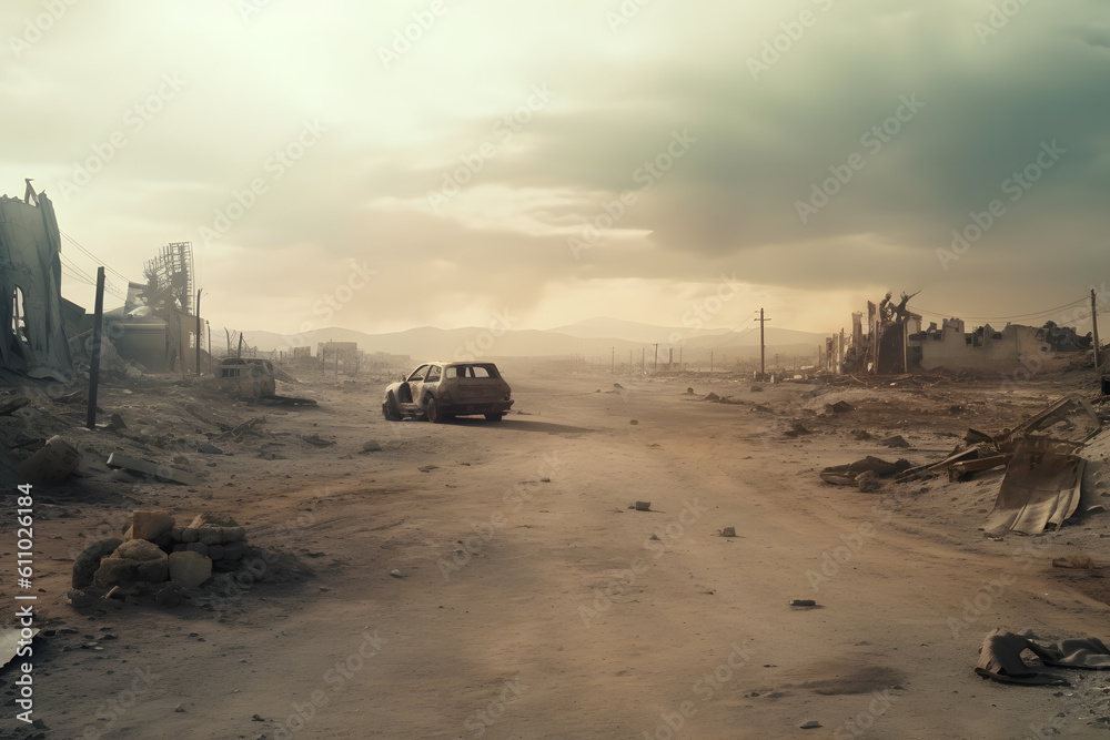 Apocalypse Unleashed: Film Set of a Gritty Post-Apocalyptic Wasteland ...