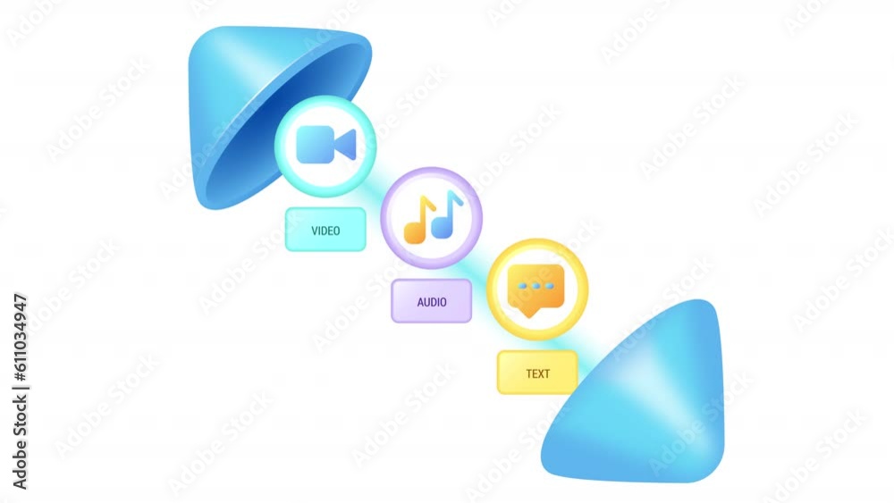 Animated app features infographic. Application functions. Looped HD ...