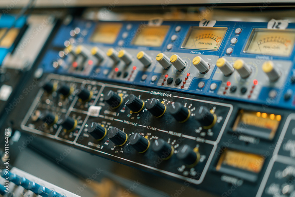 Remote Control Mixer Adjust Sound Volume Level Music Creation Equalizer ...