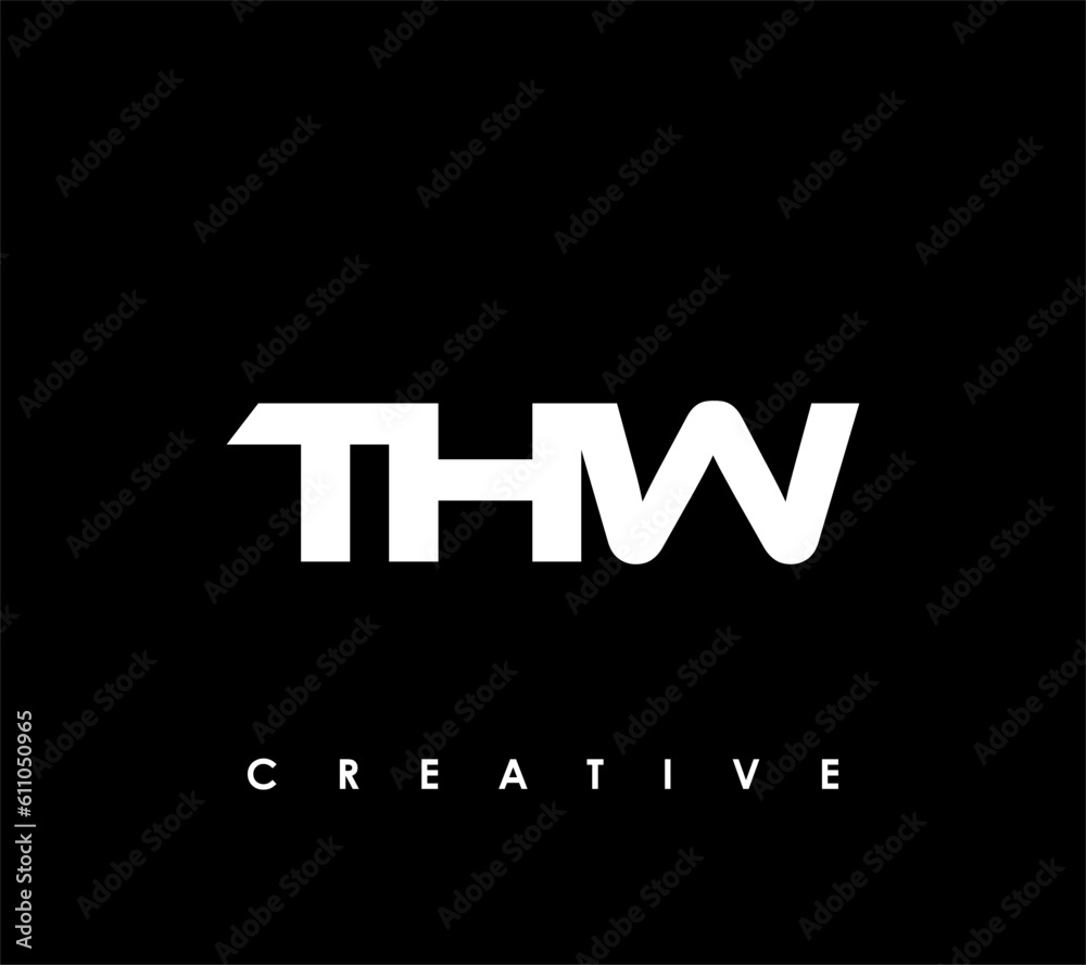 THW Letter Initial Logo Design Template Vector Illustration Stock ...