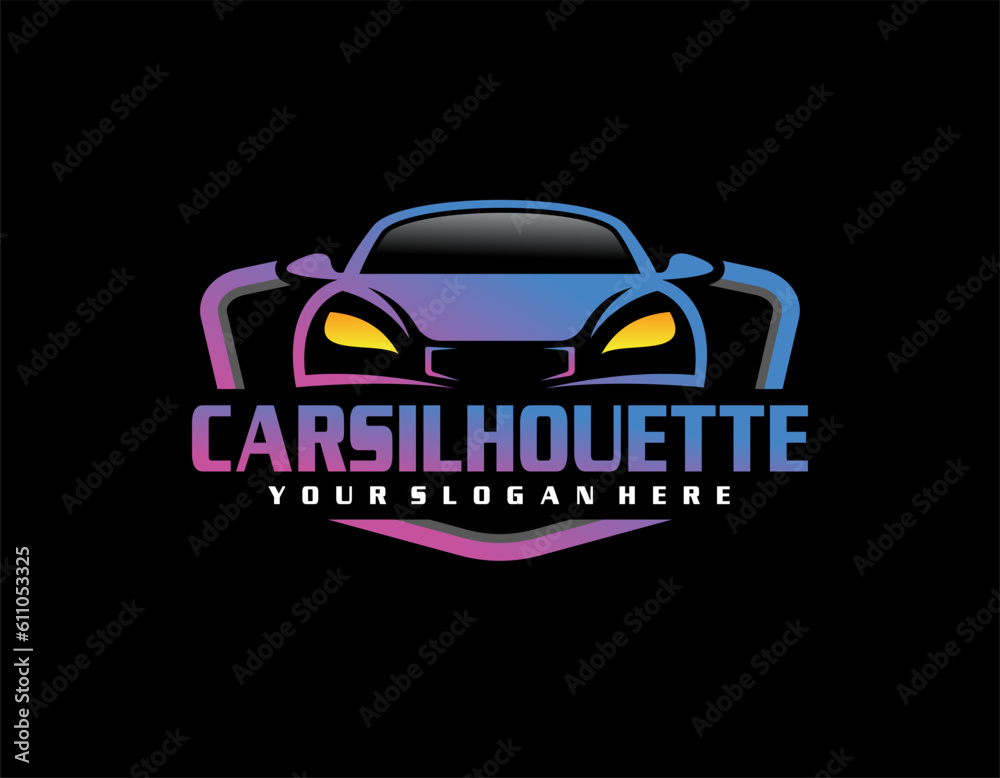 vector illustration car rental logo template, emblem, badges isolated ...