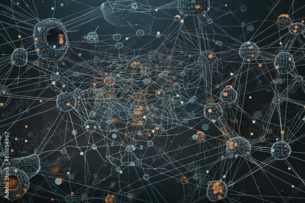 Visual Representation Of Deep Learning Network With Intricate Patterns And Connections Visible