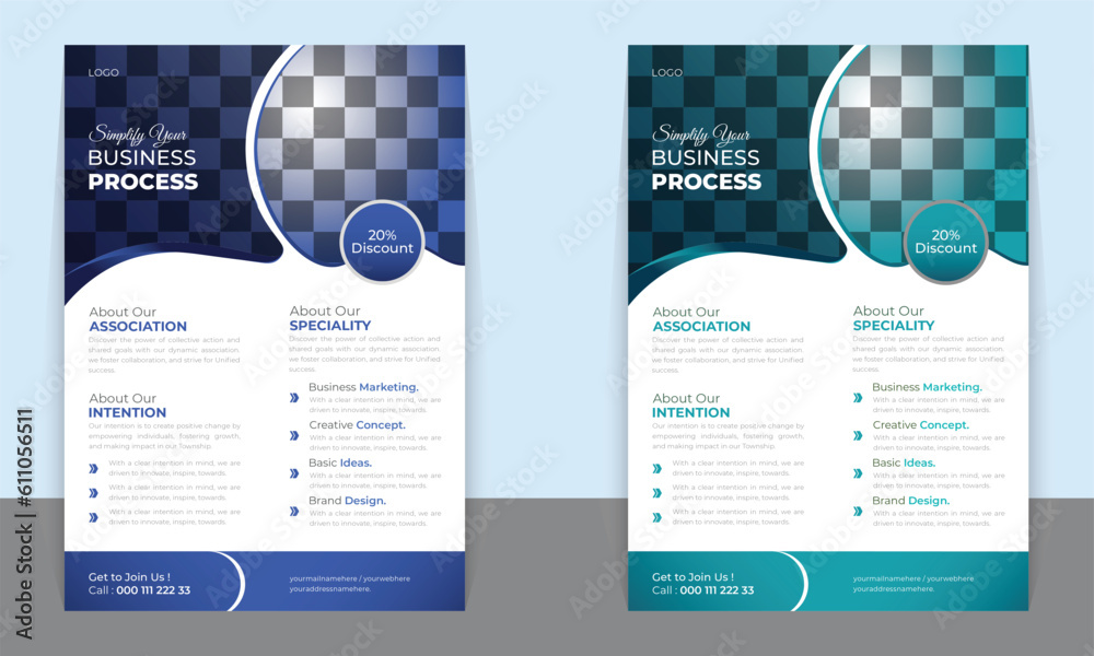 Flayer template for Business , banner , brochure, leaflet and ...