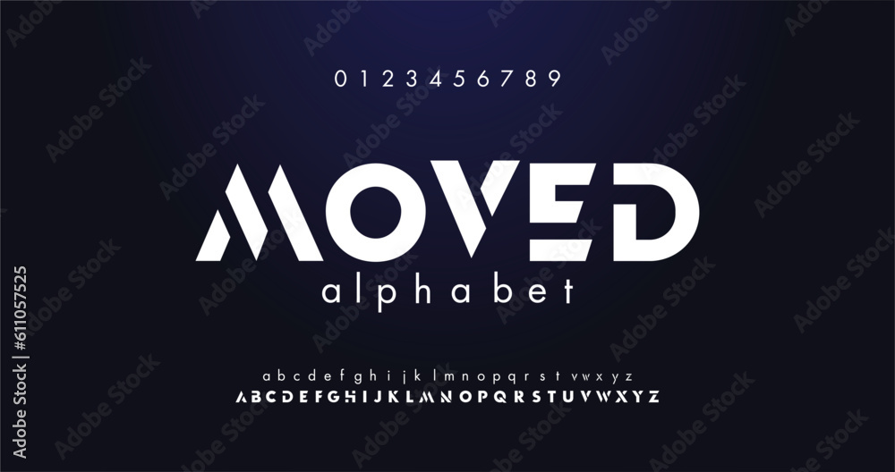 Rounded stencil san serif, alphabet, uppercase letters, typography ...