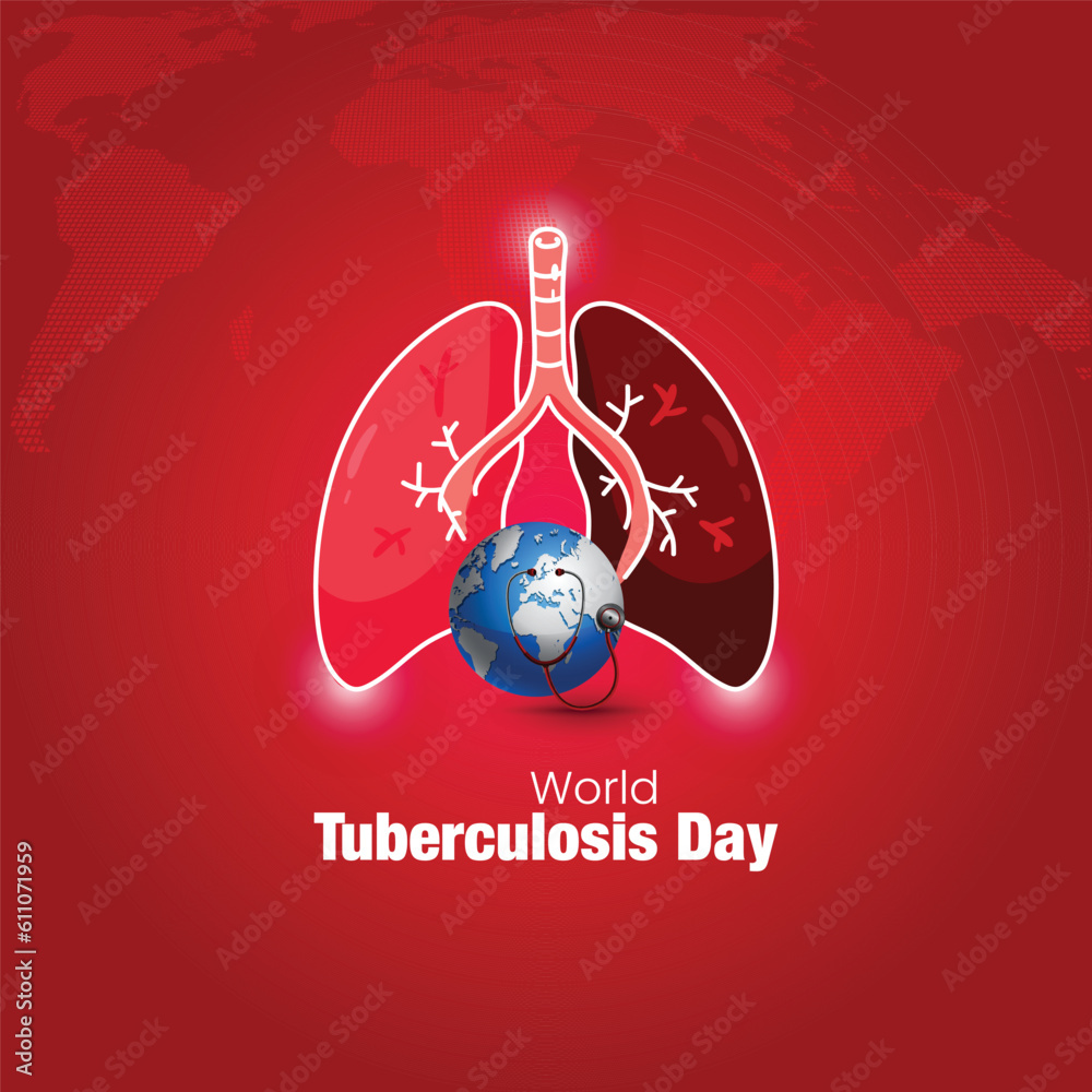 World Tuberculosis Day Vector Illustration. Tuberculosis vector icon ...