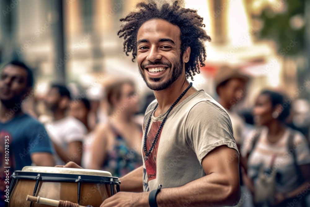 Headshot portrait photography of a grinning boy in his 30s playing the ...