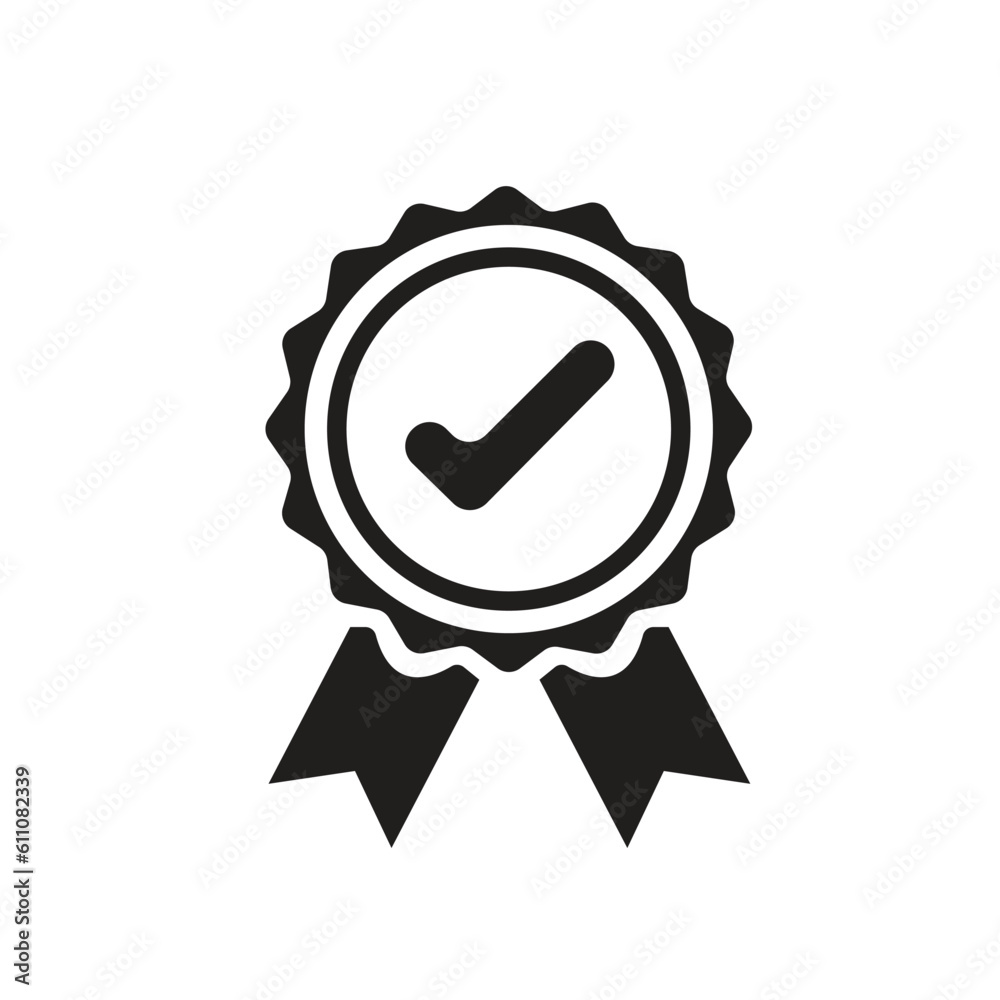 Certificate icon. Premium quality. Achievement badge. Profile ...