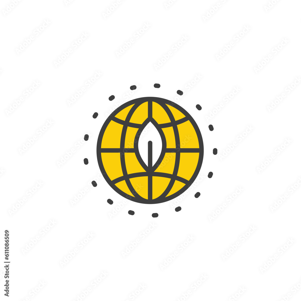Ozone Layer icon design with white background stock illustration Stock ...