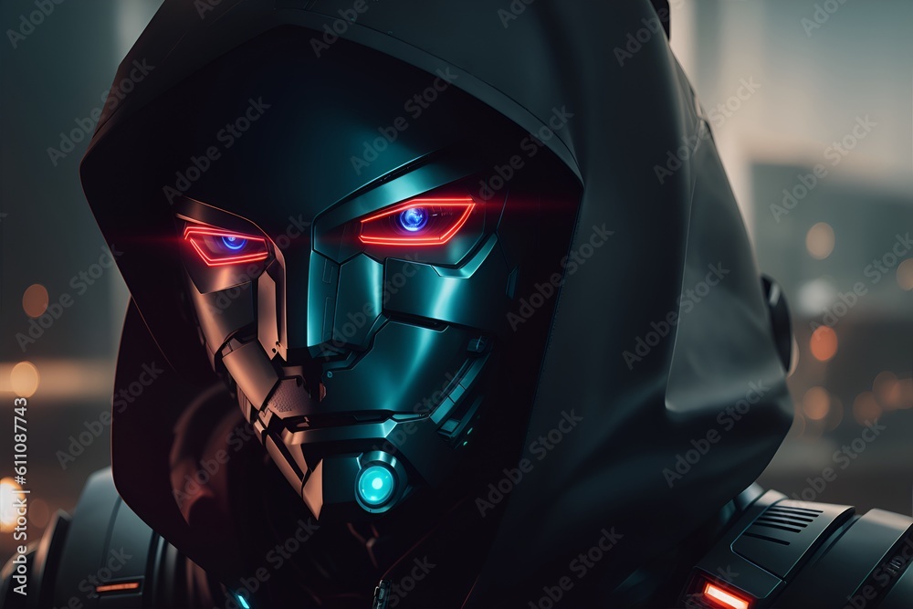 The Enigmatic Codebreaker: Unmasking the Anonymous Robot Hacker. Evil Artificial intelligence ...