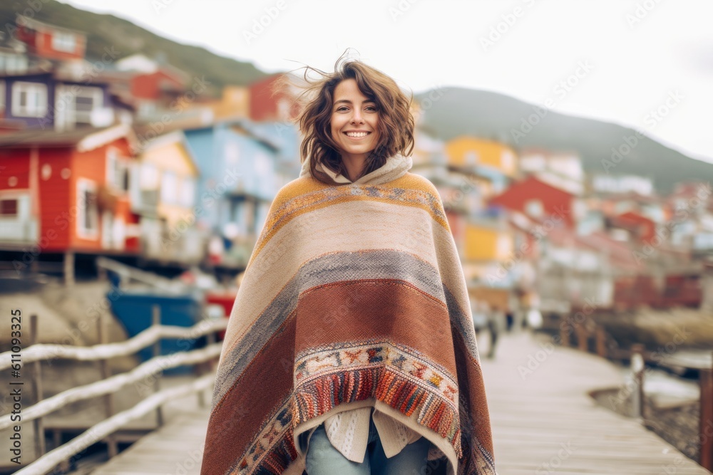 Lifestyle portrait photography of a joyful girl in her 30s wearing a ...