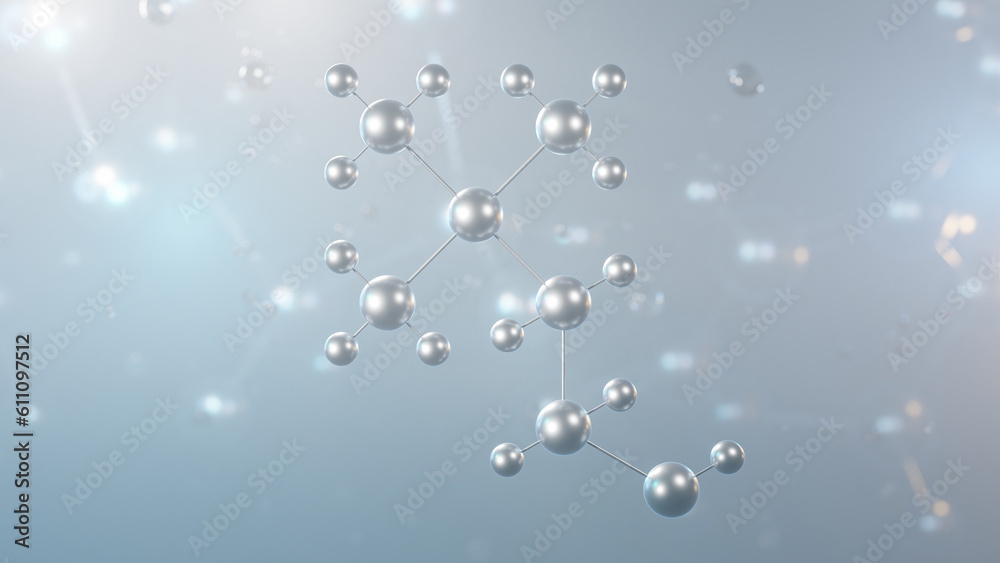 choline molecular structure, 3d model molecule, vitamin b4, structural ...