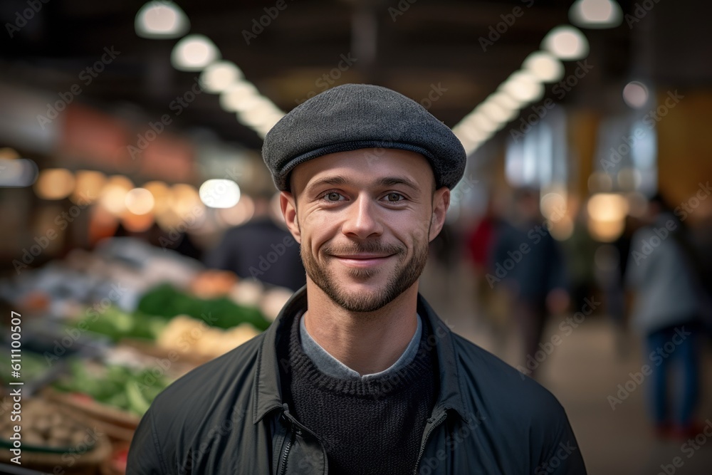 Headshot portrait photography of a glad boy in his 30s wearing a cool ...