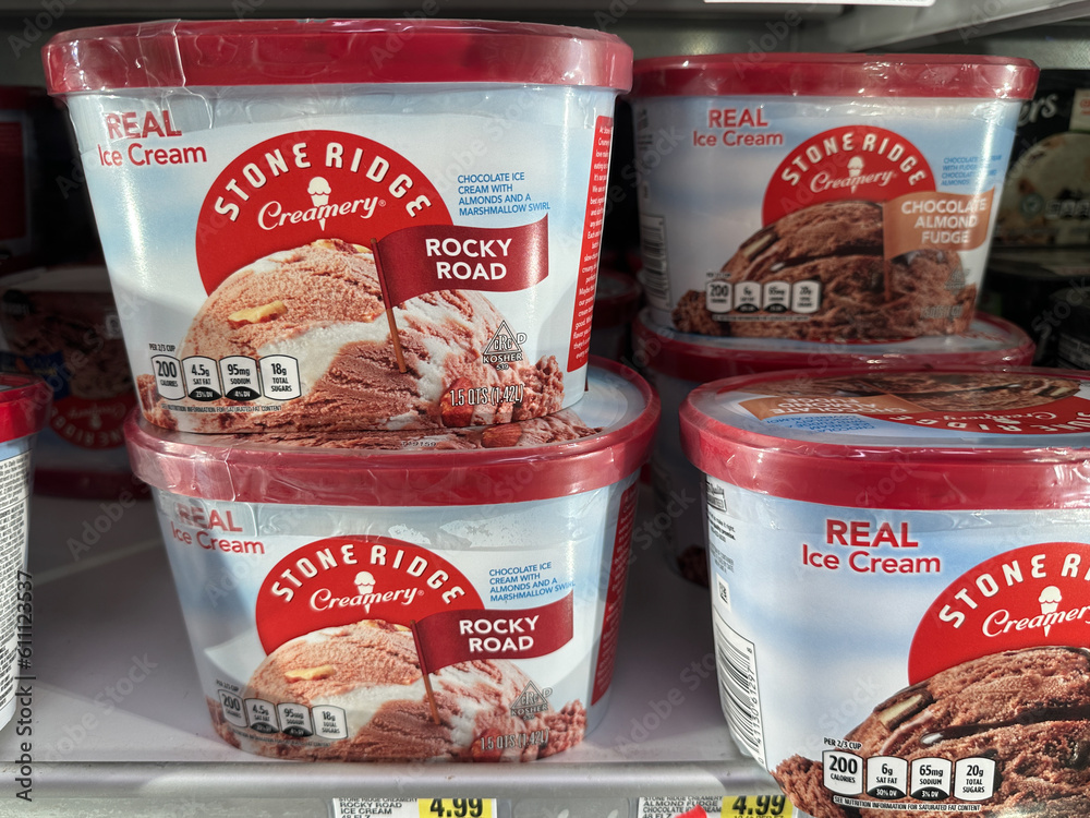 Plymouth, Minnesota - June 4, 2023: Stone Ridge Creamery ice cream ...