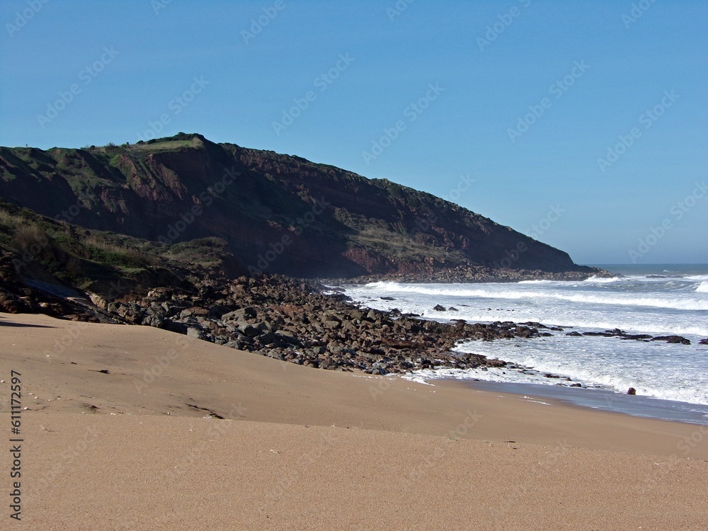 Concha (shell) view of Sao Martinho do Porto, Centro - Portugal Stock ...