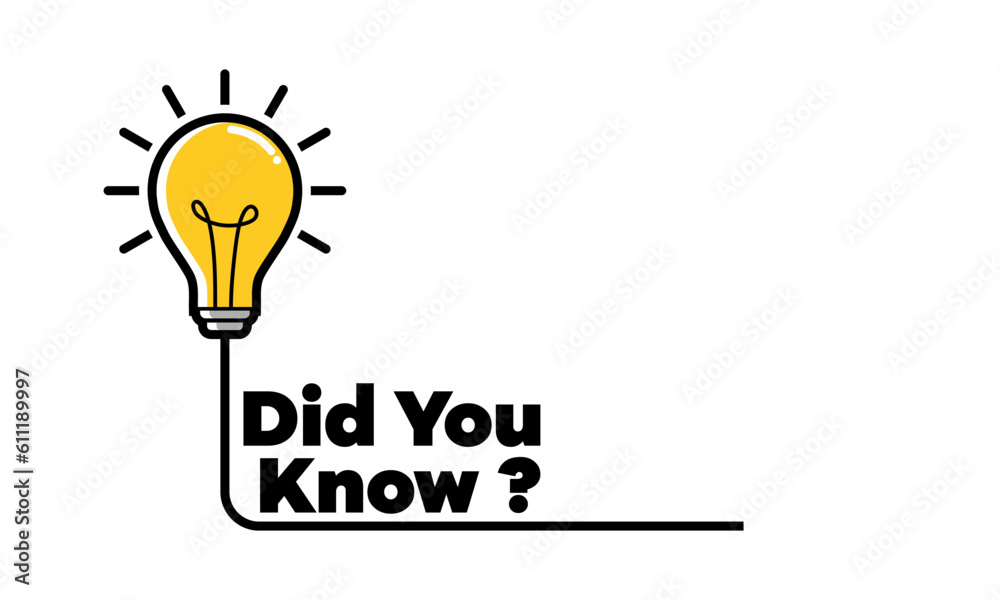 Did you know vector template post icon for social media background, fun ...