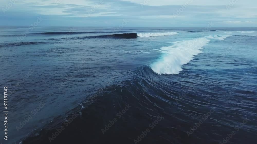 Drone Fiji Wilks Pass Cloud break Swimming Pools surf barreled waves ...