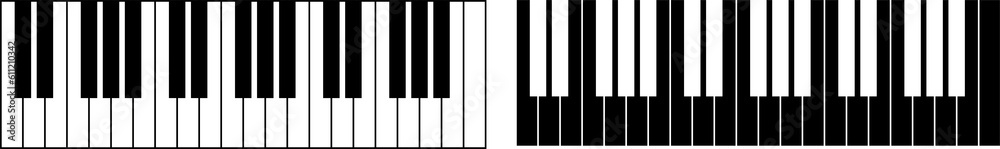 Piano keyboard diagram - piano keyboard layout on transparent ...