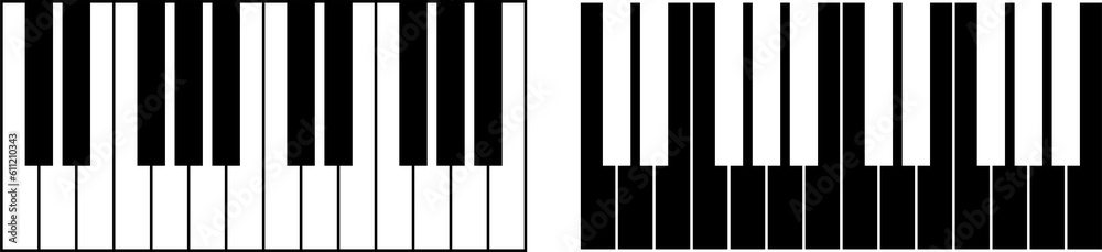 Piano keyboard diagram - piano keyboard layout on transparent ...