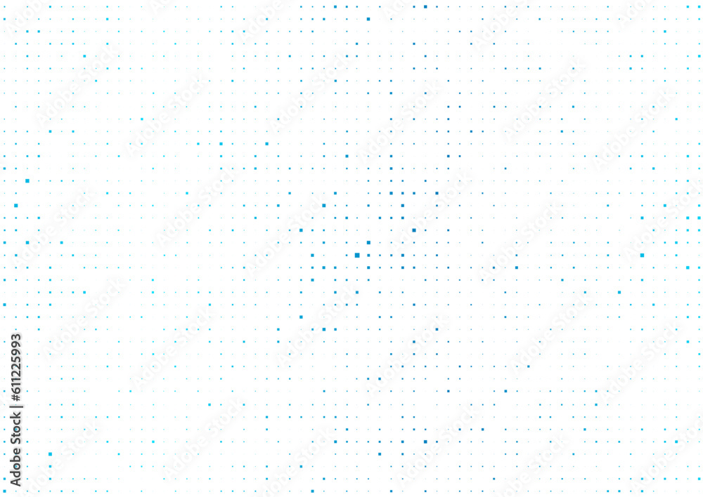 Bright blue small square dots abstract background. Vector design Stock ...