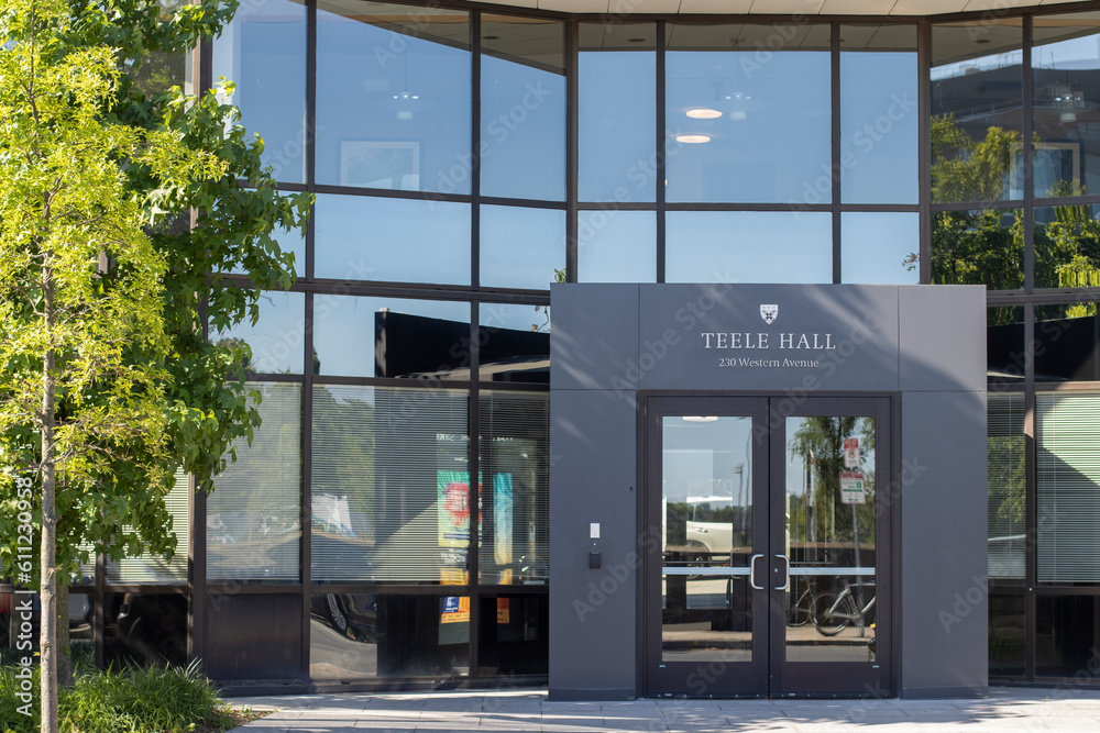 Foto de Boston, MA, USA - June 30, 2022: Teele Hall, home to the ...