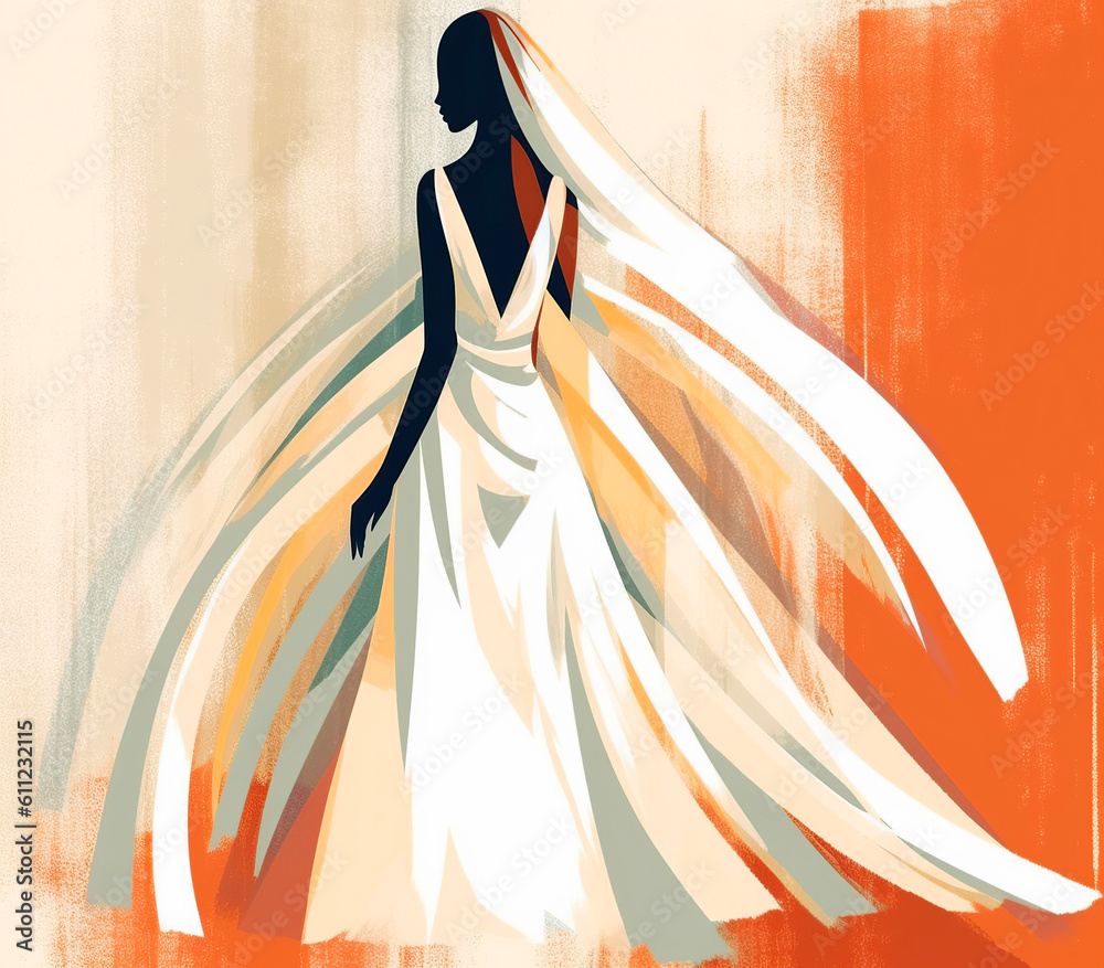 Dibujo de Novia Stock Illustration | Adobe Stock